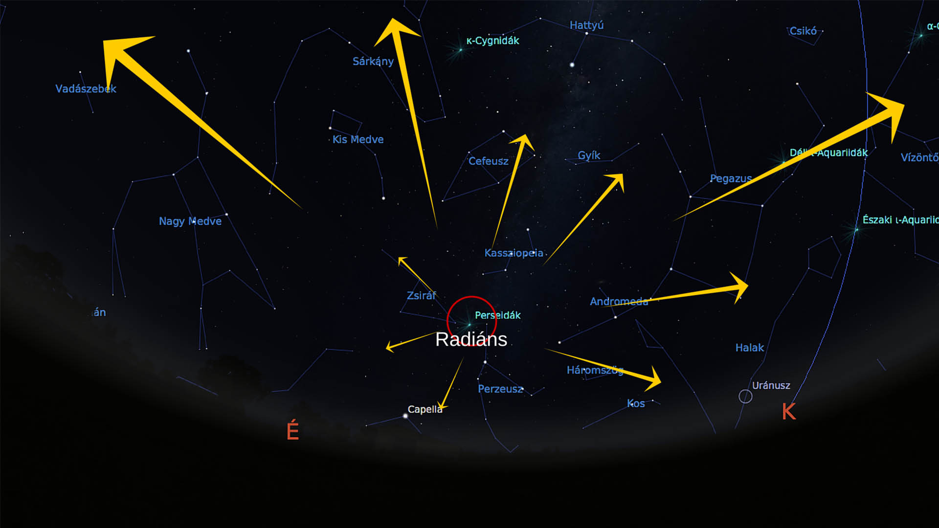 Útmutató meteorok / hullócsillagok fotózásához - kompozit kép ...